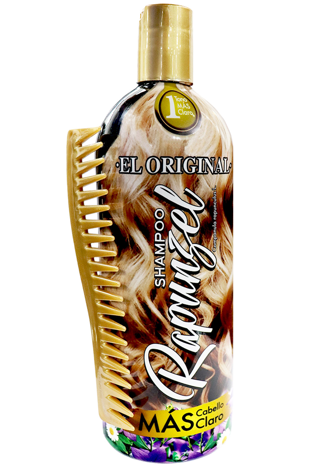 SHAMPOO RAPUNZEL Mas Cabello Claro tapa Dorada 1000ml* | caalfrabet.com.mx