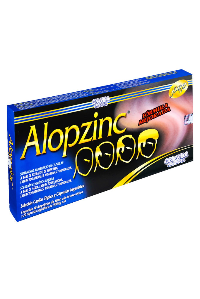 AMP. FCO. ALOPZINC C/10 + 20 CAPS. | caalfrabet.com.mx