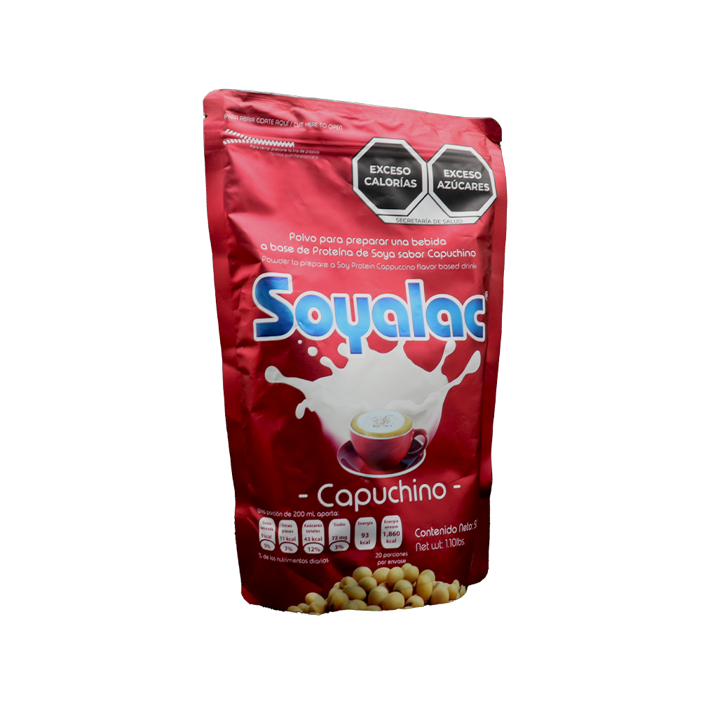 SOYALAC SABOR CAPUCHINO 500GR. Bebida de soya instantanea | caalfrabet ...