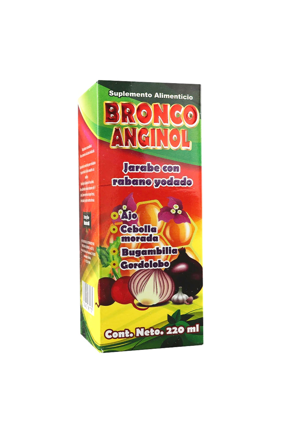 JBE. BRONCO ANGINOL 220ML c/rabano yodado | caalfrabet.com.mx