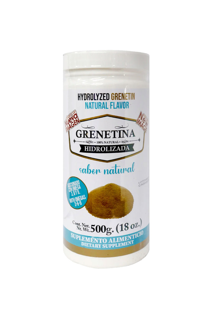 GRENETINA HIDROLIZADA SABOR NATURAL 500 GRS | caalfrabet.com.mx