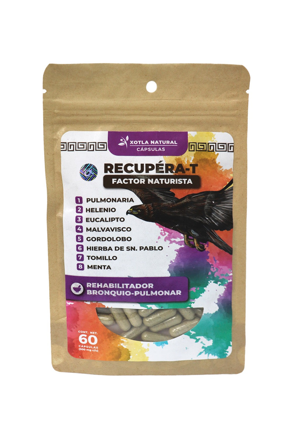 CAPS. RECUPERA-T PULMONARIA, HELENIO, EUCALIPTO, MALVAVISCO, GORDOLOBO ...