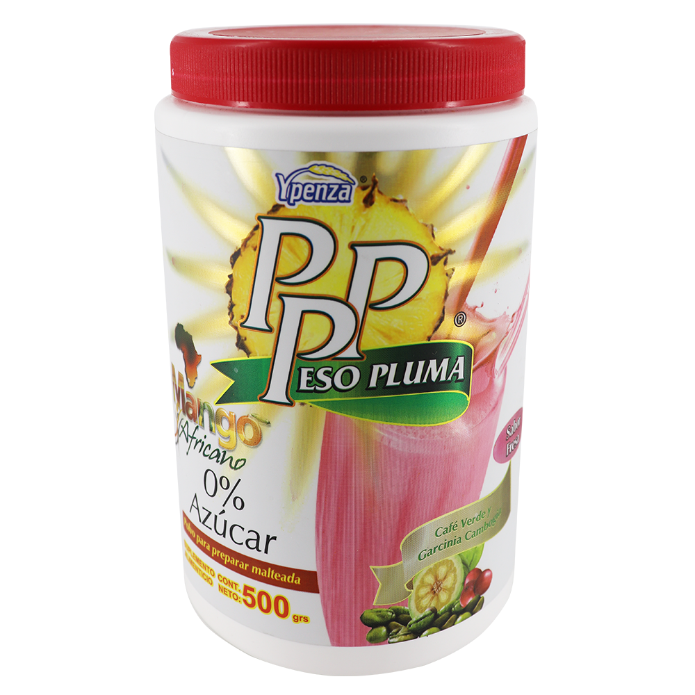 MALTEADA PP PSO PLUMA MANGO AFRICANO 0% AZUCAR SABOR FRESA 500 GR ...