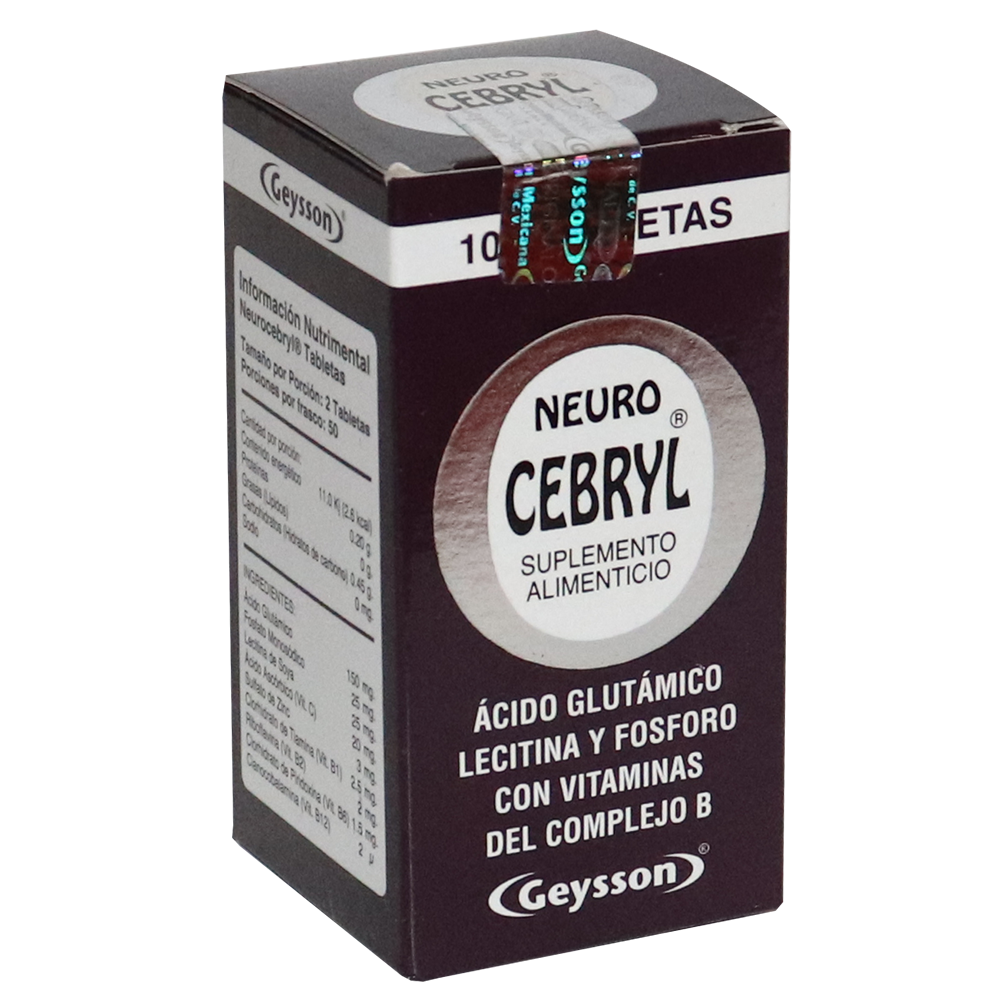 TBS. NEURO-CEBRYL C/100 | caalfrabet.com.mx