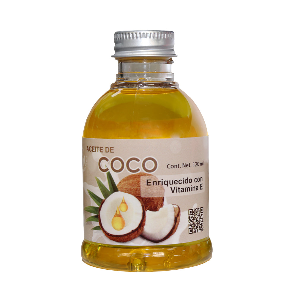 ACEITE DE COCO ENRIQUECIDO CON VITAMINA E 120 ML | caalfrabet.com.mx